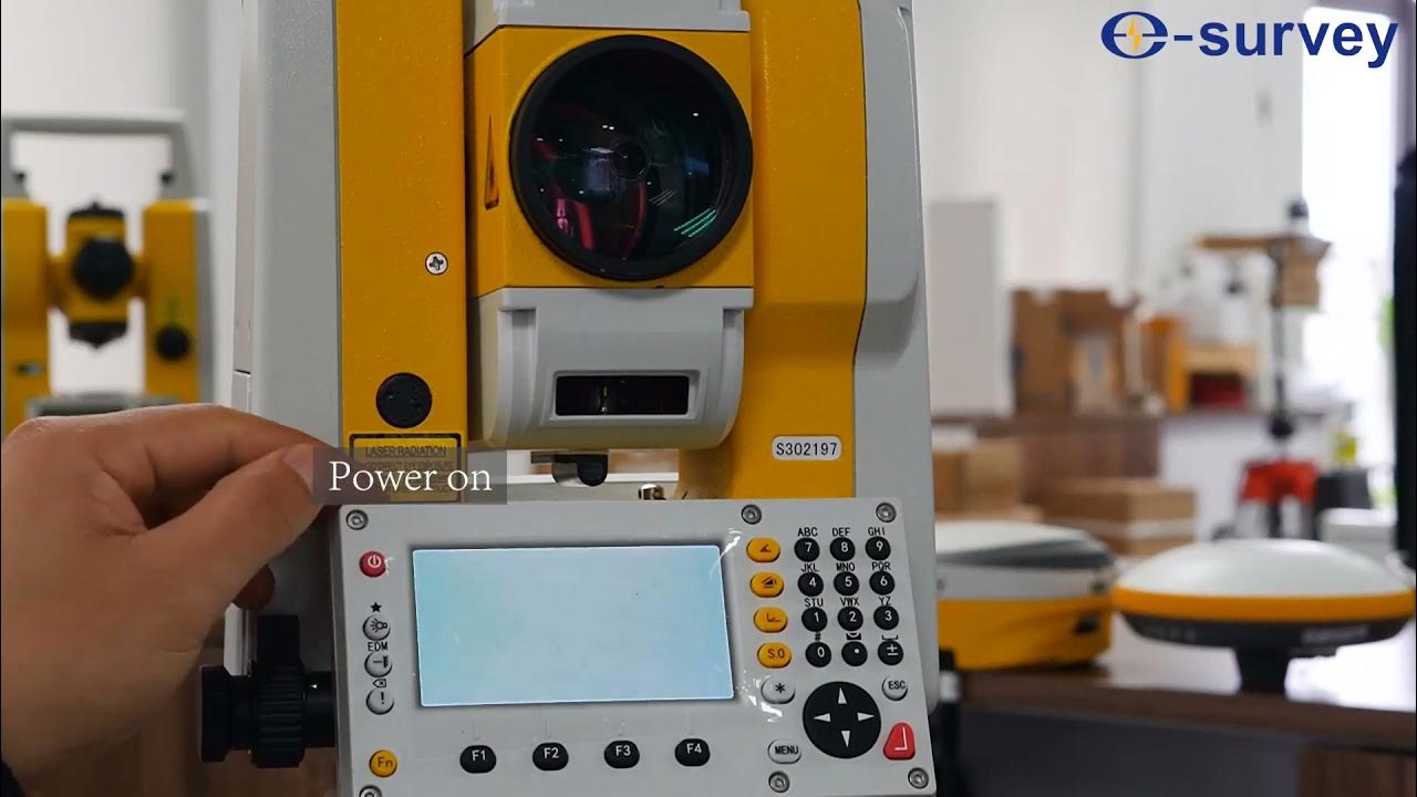 Opération station totale ESurvey E3 - YouTube