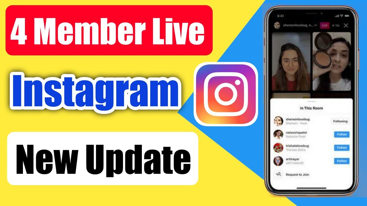 How To Add 4 Member Live Instagram | Instagram Four Person Live | How ...