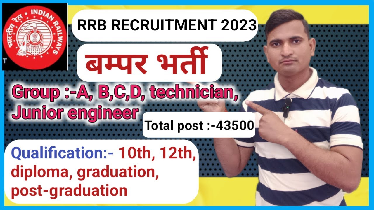 RRB requirement 2023/RRB requirement notification 2023/new railway ...