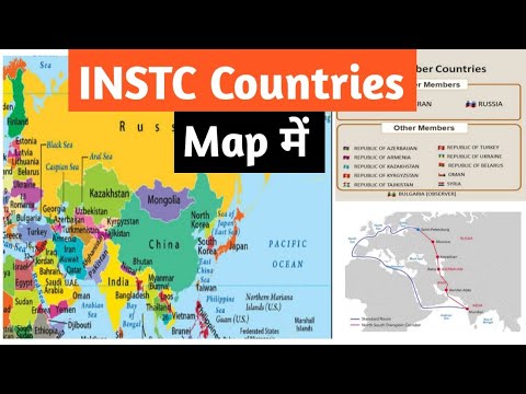 INSTC Countries | @Know the World on Map | Map Knowledge | places in ...