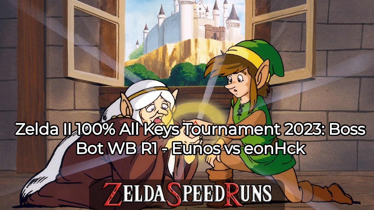 Zelda II 100% All Keys Tournament 2023: Boss Bot WB R1 - Eunos vs ...