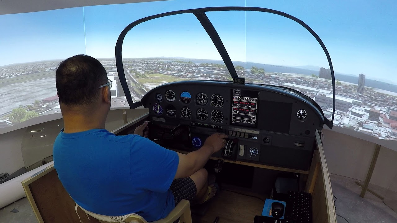 Prepar3d A2A Piper Cherokee @ RPLL (Manila,Philippines) RWY 13 - YouTube