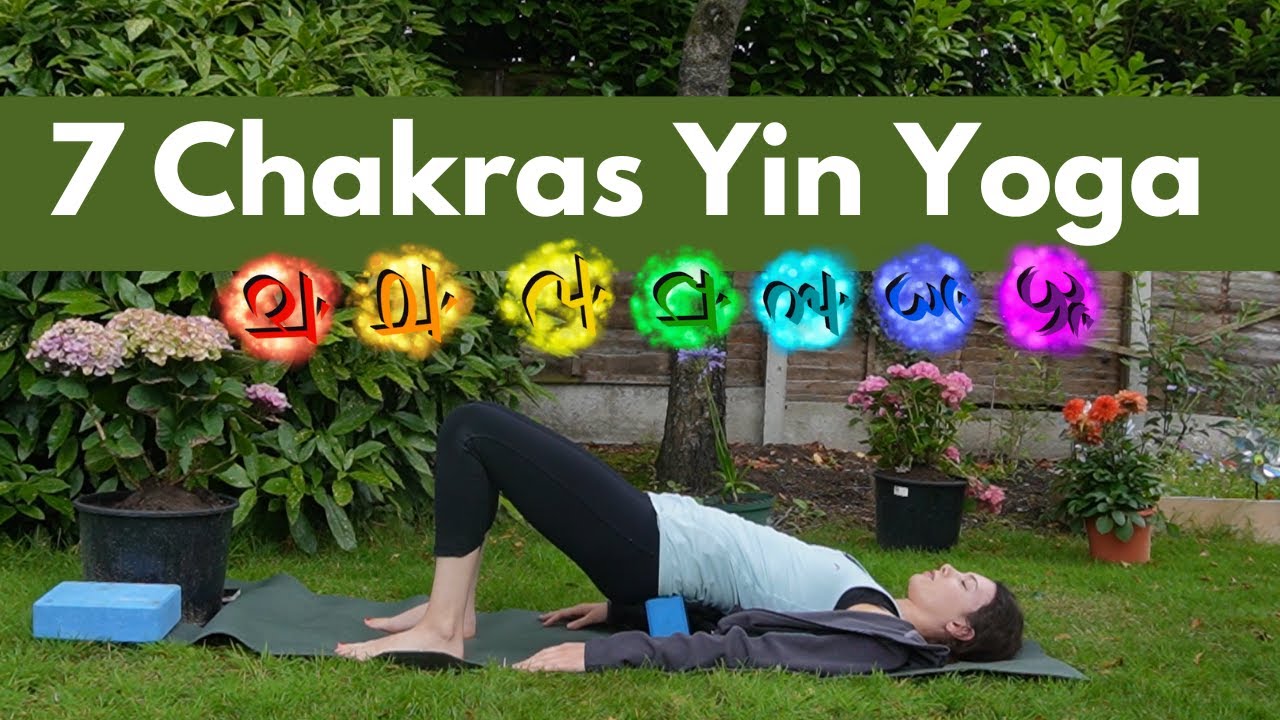 7 Chakras Yin Yoga + Affirmations + Healing HZ Music - YouTube