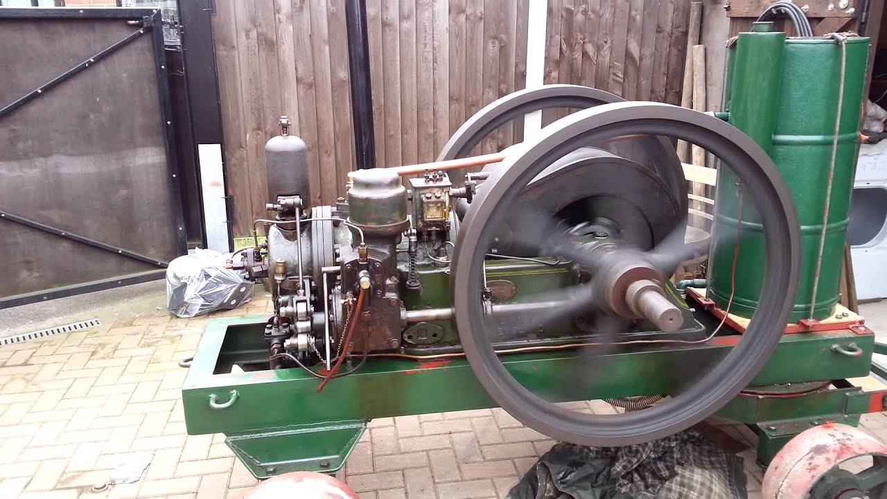 Ruston Hornsby 2HR Diesel Engine Open Crank - YouTube