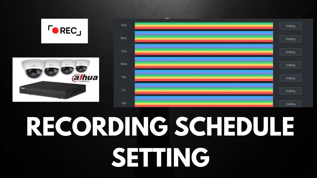 Recording Schedule Setting - YouTube