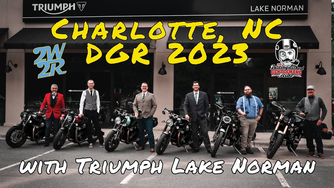 Charlotte NC Distinguished Gentlemen's Ride 2023 - 2Wheels2Relax - YouTube