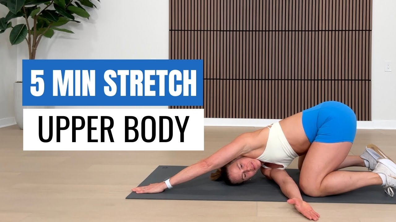 5-Min Post-Workout Upper Body Stretch | Relieve Tight Shoulders & Arms ...