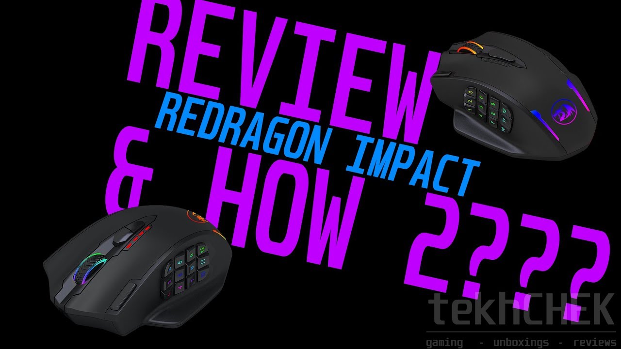 Redragon IMPACT Wired Gaming Mouse - Review & Using Software - YouTube