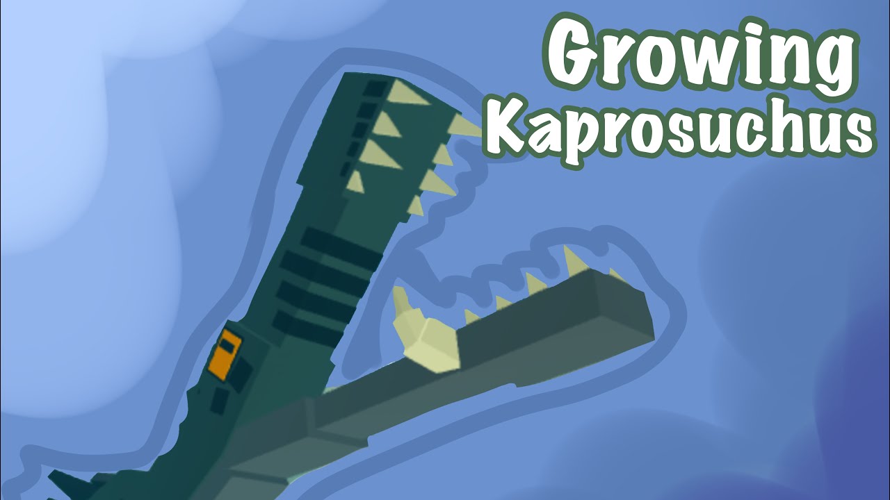 Growing kaprosuchus! | Roblox Blocky isles v2 - YouTube