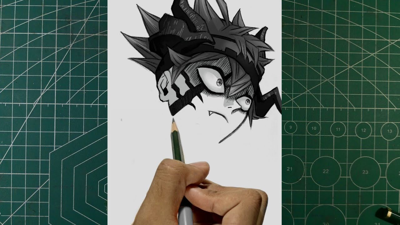 How to draw ASTA Devil Union Zetten | BLACK CLOVER Easy - YouTube