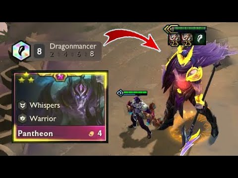 "TITAN PANTHEON" with 8 Dragonmancers + 2 Titan's Resolve | TFT SET 7.5 ...