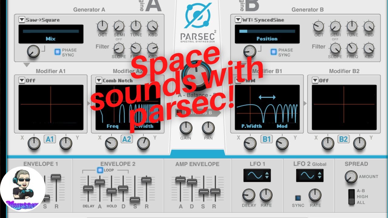 Created a ParSec space/ambient patch in Reason 12 with help of filter ...