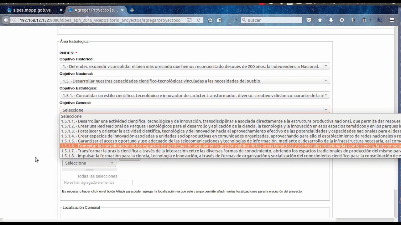 Registro de Datos Básicos y Datos Generales del Proyecto Operativo ...