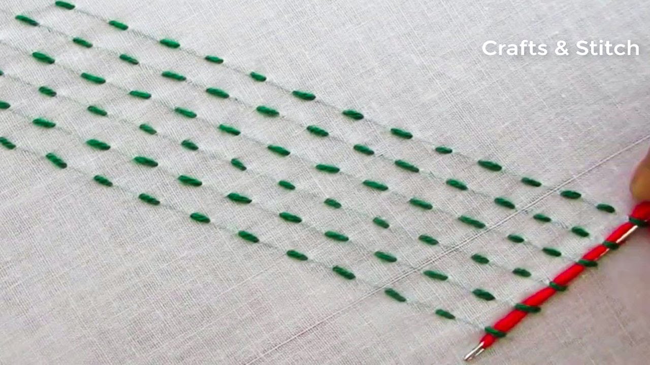 basic stitch tutorial ! hand embroidery amazing nakshi kantha borderline embroidery for ...