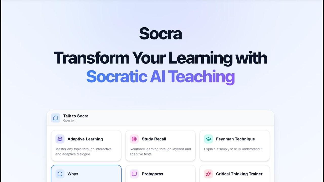 ChatGPT is not for Learning | Socra AI Tutor - From Curiosity to ...