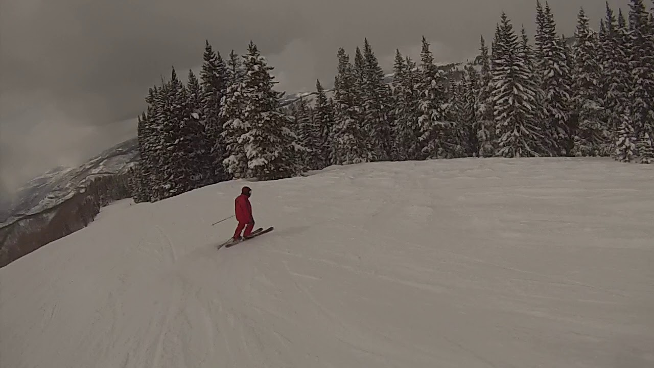 Vail - LOST BOY trail run into some great trees - YouTube