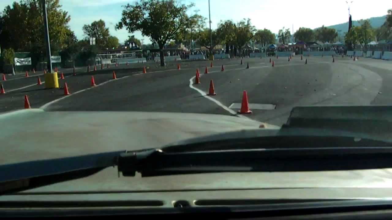 1971 GMC 1500 Pickup Autocross Run 2 - YouTube