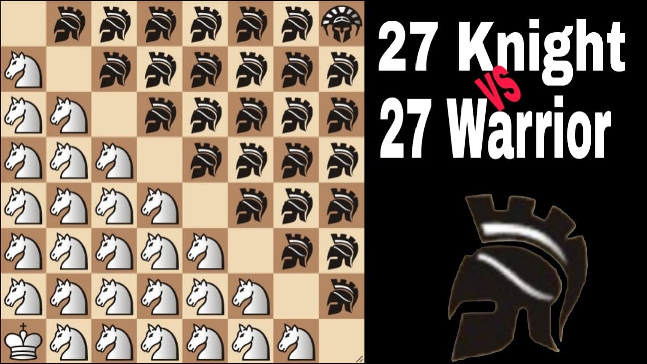 ⚔️ 27 knight vs 27 Warriors – The Ultimate Diagonal War ♗🔥 - YouTube