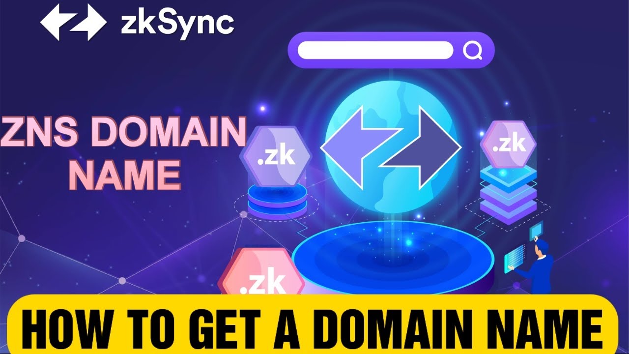 HOW TO GET A ZKSYNC DOMAIN NAME (ZNS NAME SERVICE) - YouTube