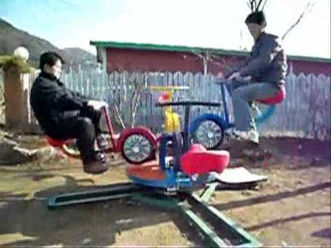 Human powered electric swing & rotary ride e rideon!! - YouTube