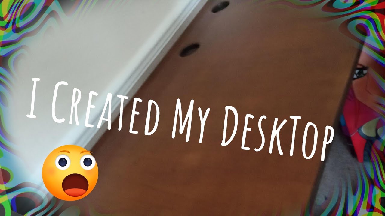 I created my own Pc desk - pt1 - YouTube
