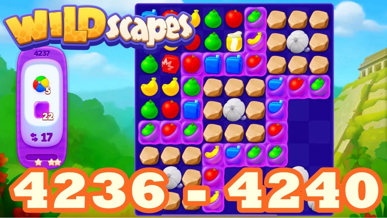 Wildscapes Level 4236 - 4240 HD Walkthrough 3 match puzzle | android ...