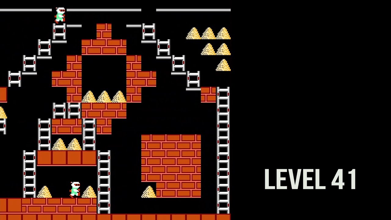 Lode Runner. Level 41. NES games - YouTube