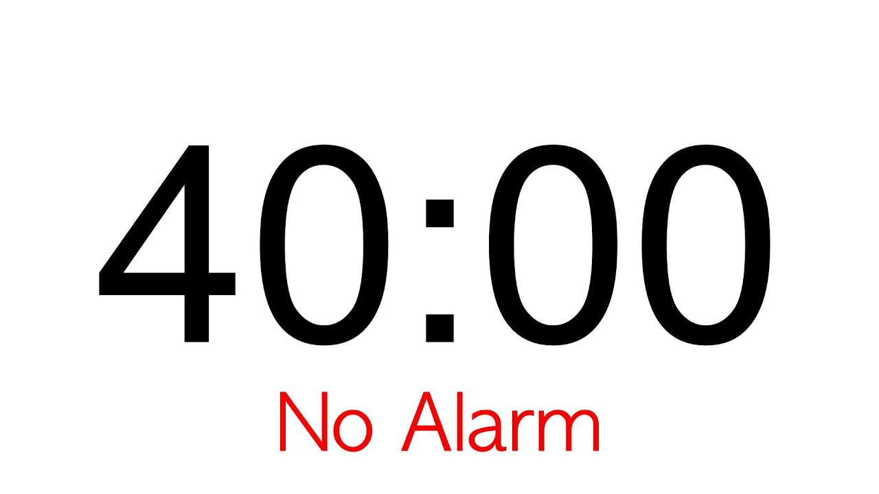 40 Minute Timer - YouTube