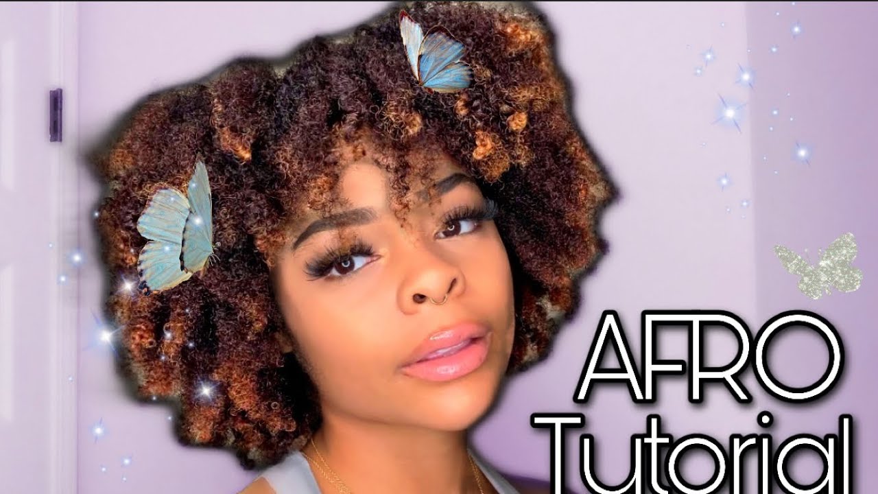 HOW TO ACHIEVE AN AFRO | 4C NATURAL HAIR | TUTORIAL - YouTube