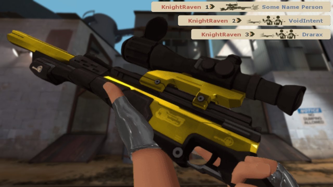 TF2 Australium Machina One Shot Three Kills - YouTube