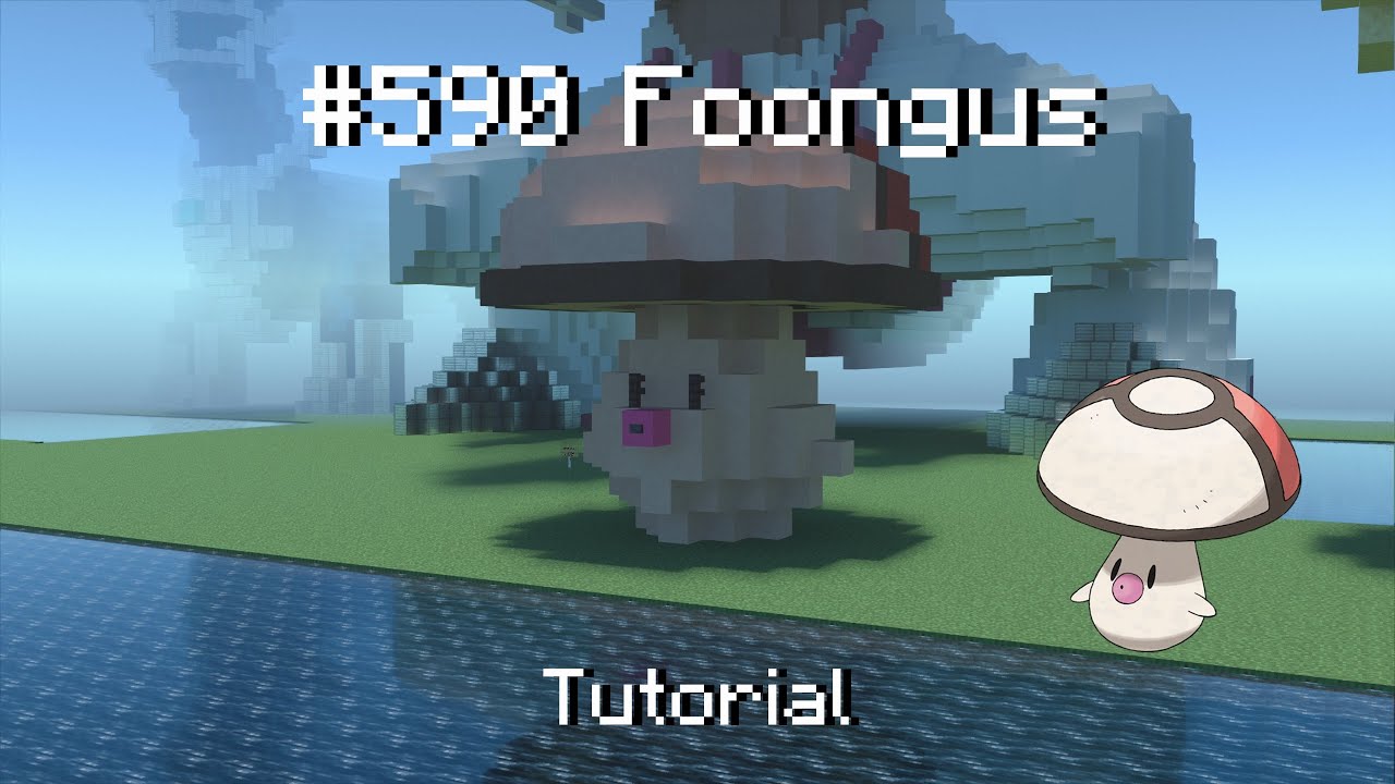 How to build a Pokémon Foongus statue in minecraft (Tutorial) - YouTube
