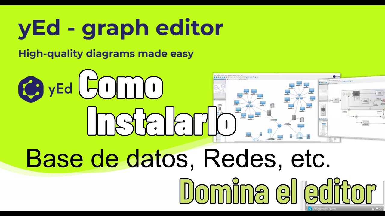 Cómo Instalar YED Graph Fácil y Rápido 🧠 Diseña Diagramas ER, Redes y ...