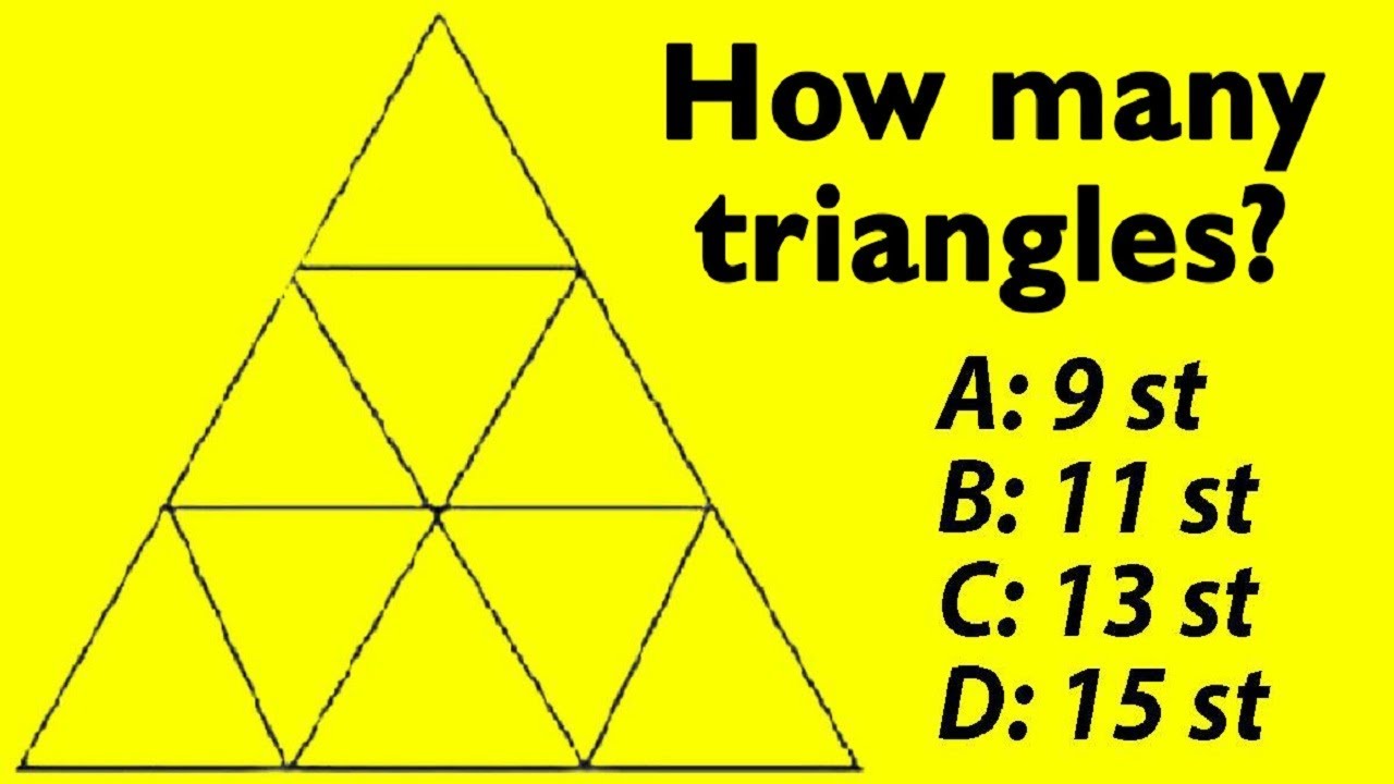 Only A Few Get It Right – But How Many Triangles Can You See In This ...