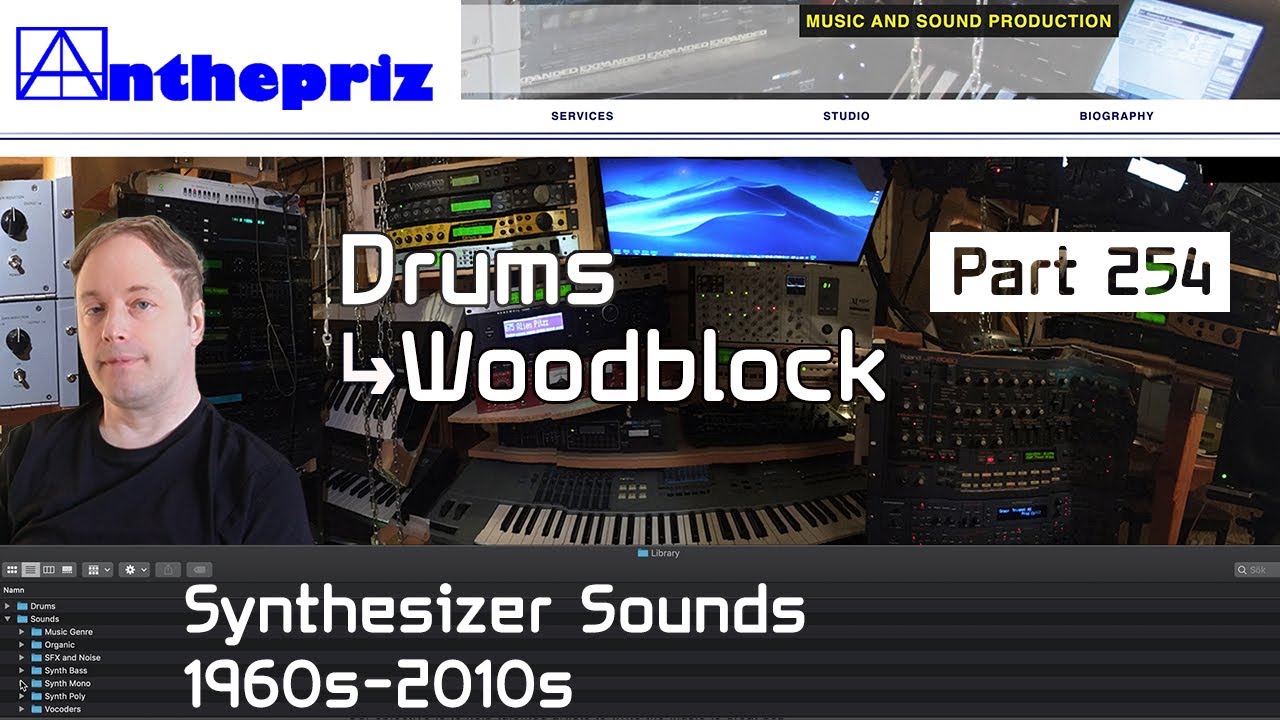 Synth Sounds 1960s-2010s - Drums}Woodblock (part 254) - YouTube