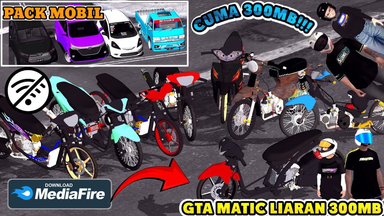 RILIS!! GTASA MOD DRAG MATIC LIARAN MIO DAN WAVE 5TP - YouTube