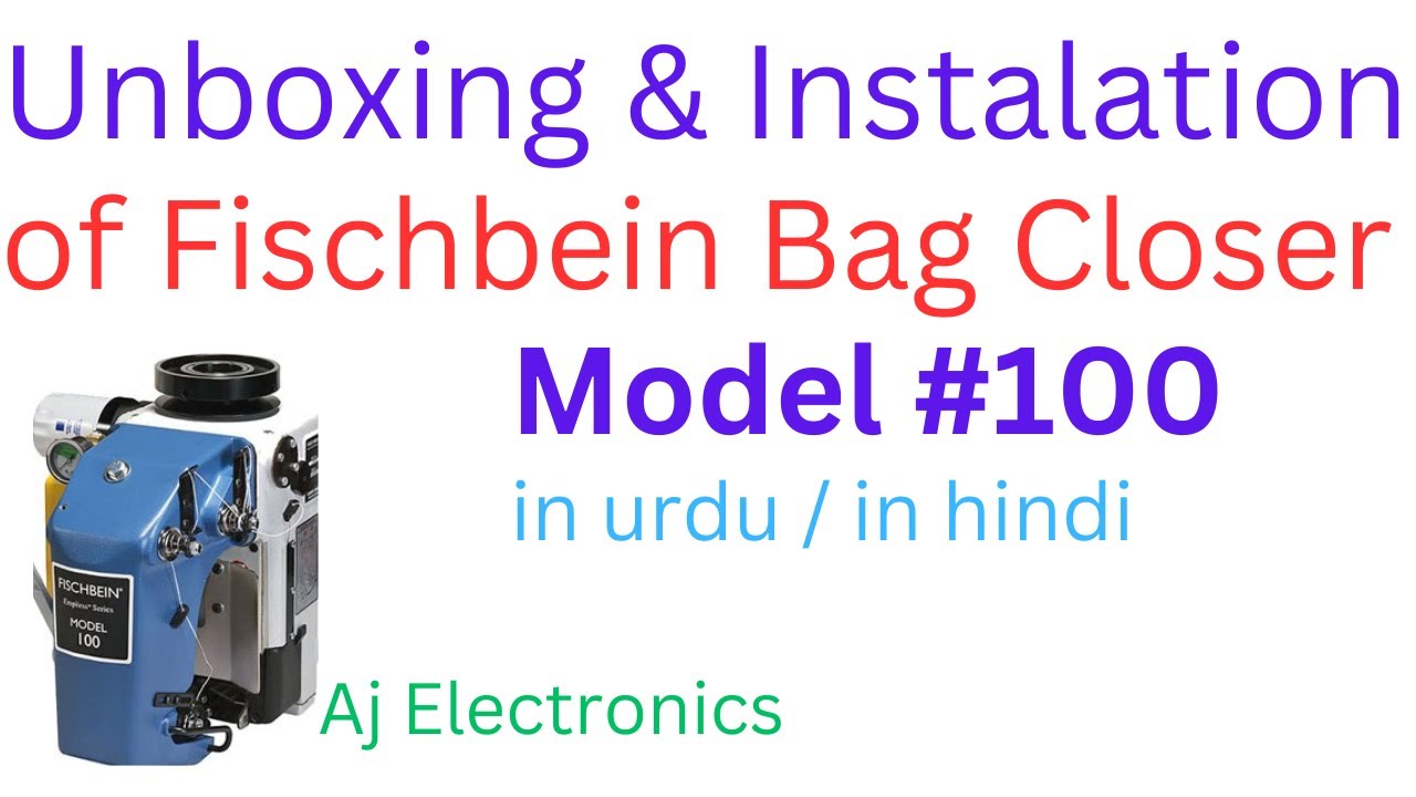 Unboxing & Installation of Stitch Head | Fischbein Model 100 - YouTube