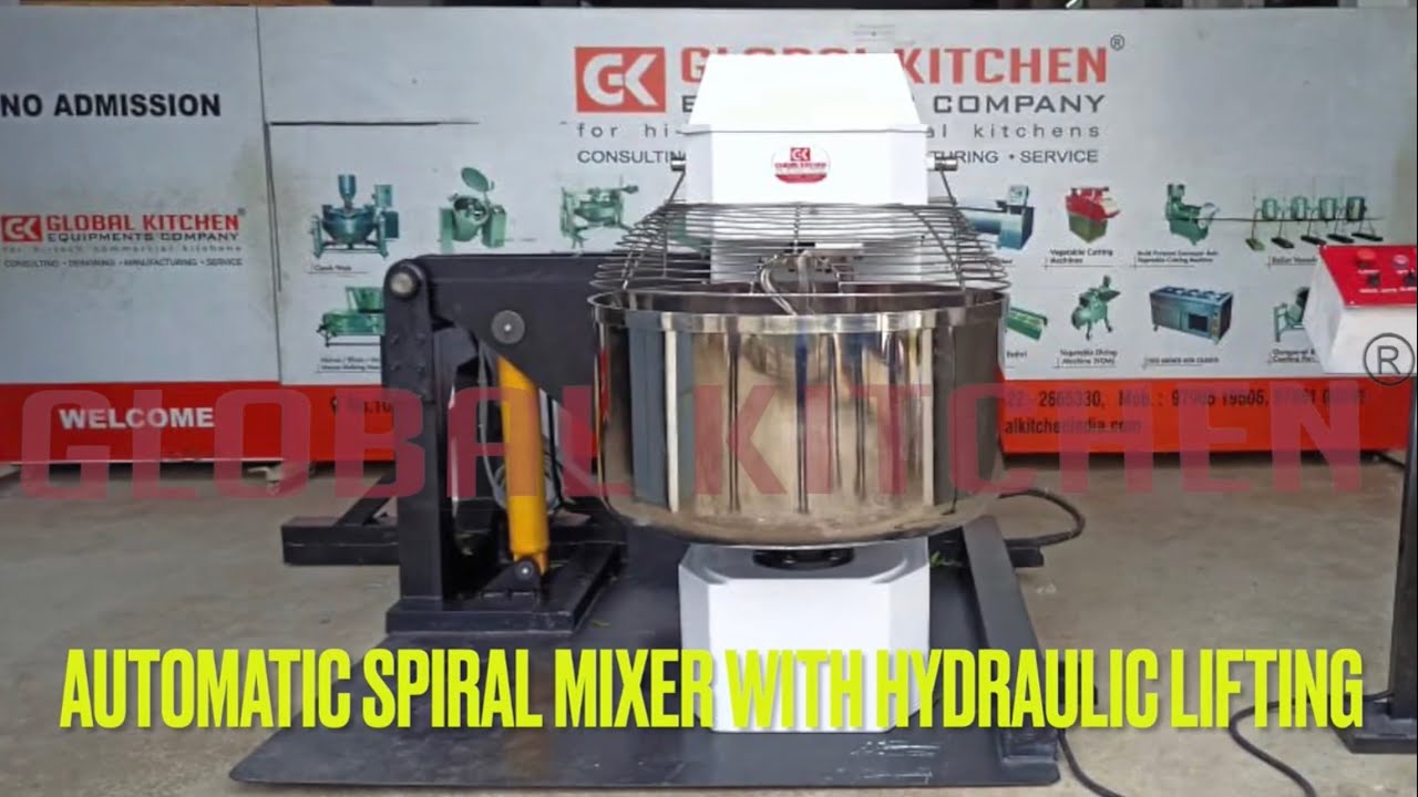 Automatic spiral mixer/flour mixer/capacity 250 kg ...