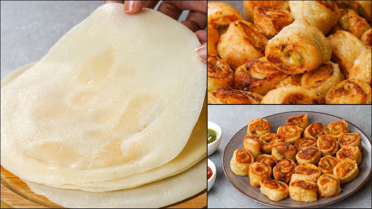 Flour Chicken Roll Recipe | Chicken Snacks Recipe | Atta Chicken Roll ...