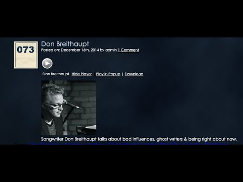 Don Breithaupt 2014 interview (2 of 4) - YouTube