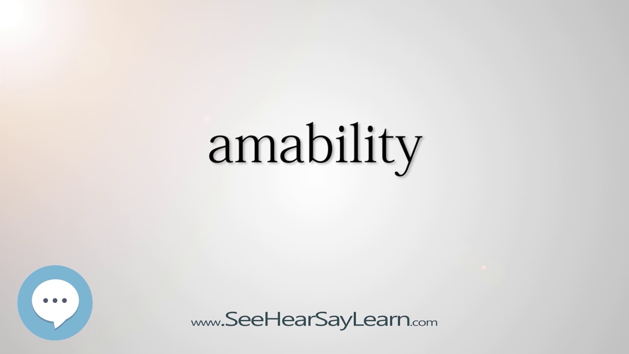 amability (Every English Word Pronounced) 📕🔊🗣️😎 - YouTube