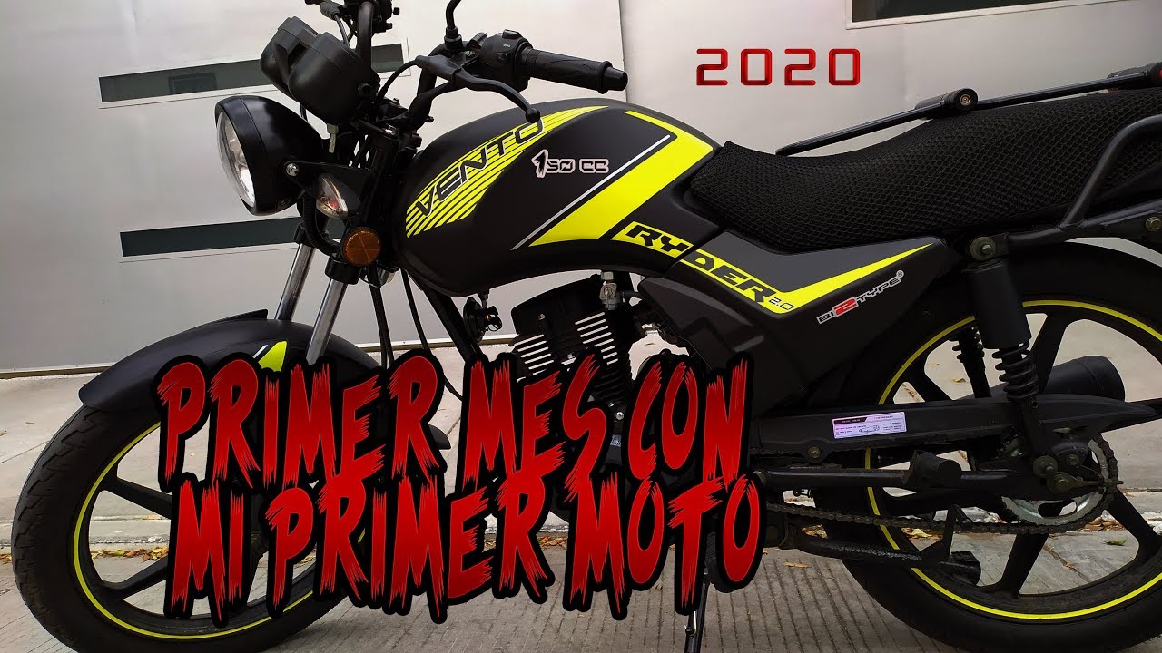 Primer mes con mi primer moto - Vento Ryder 2020 - YouTube