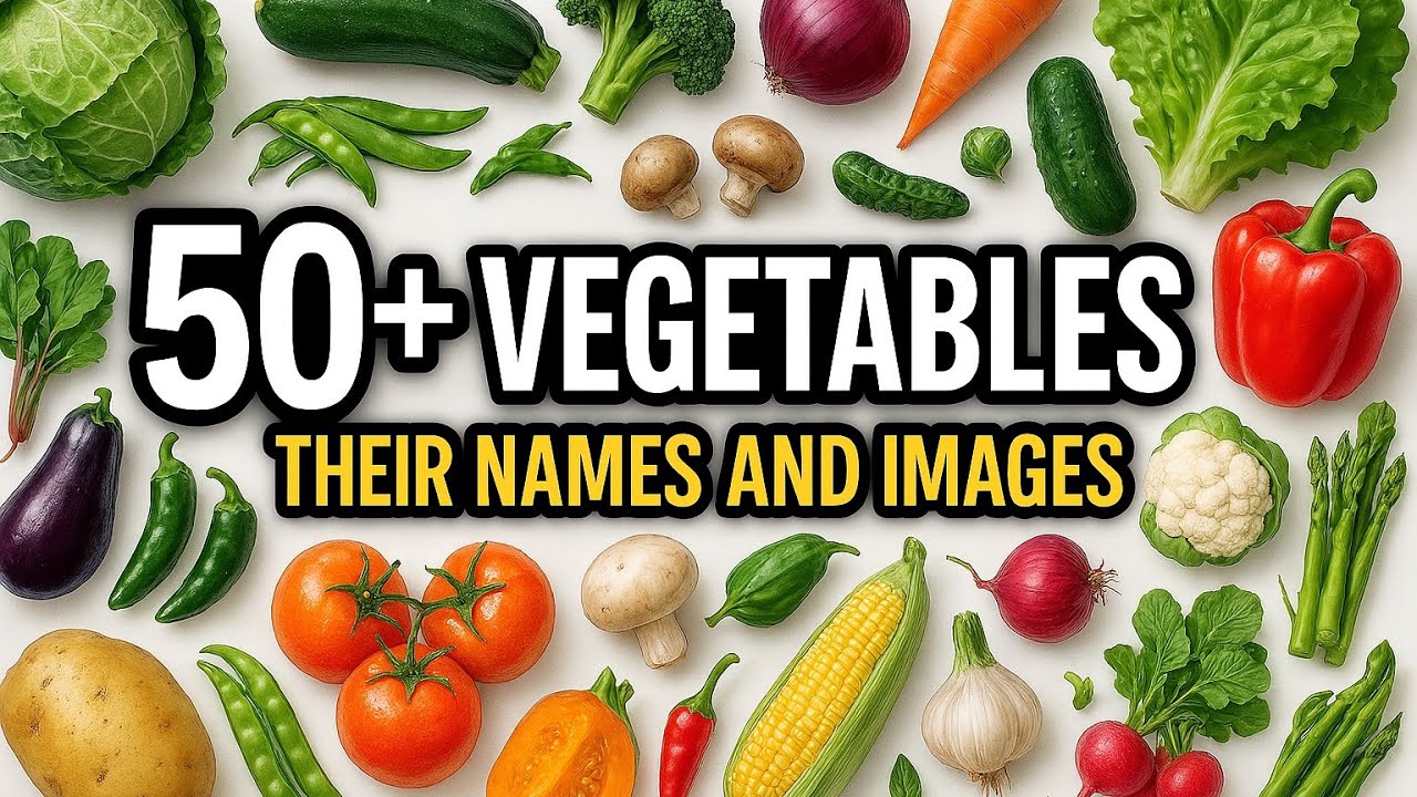 40 Vegetables Names In English And Types