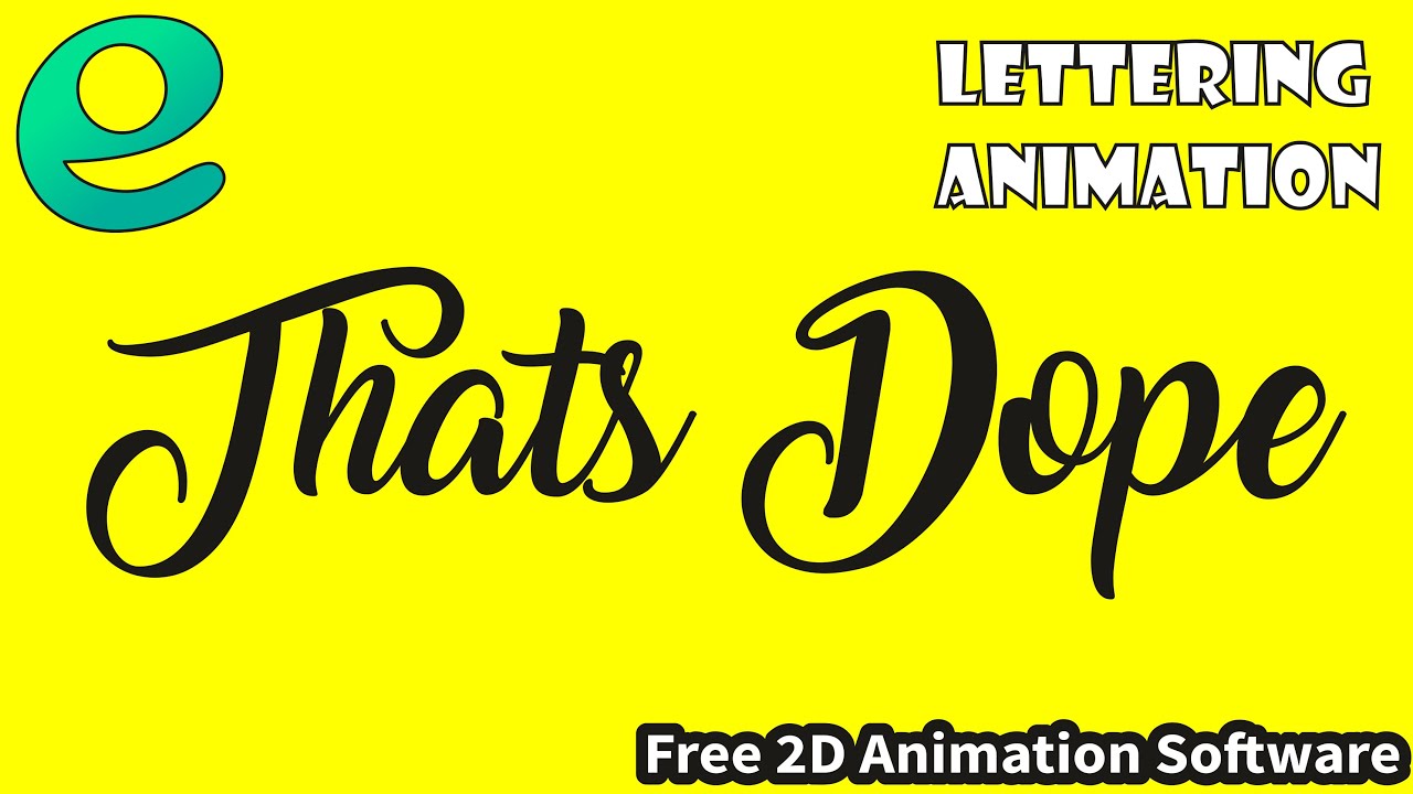 How To Make a Lettering Animation In Enve | Enve 2d | Freeware Camp ...