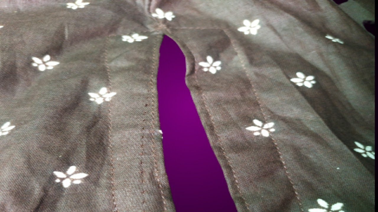 dress side cuts stitching - YouTube