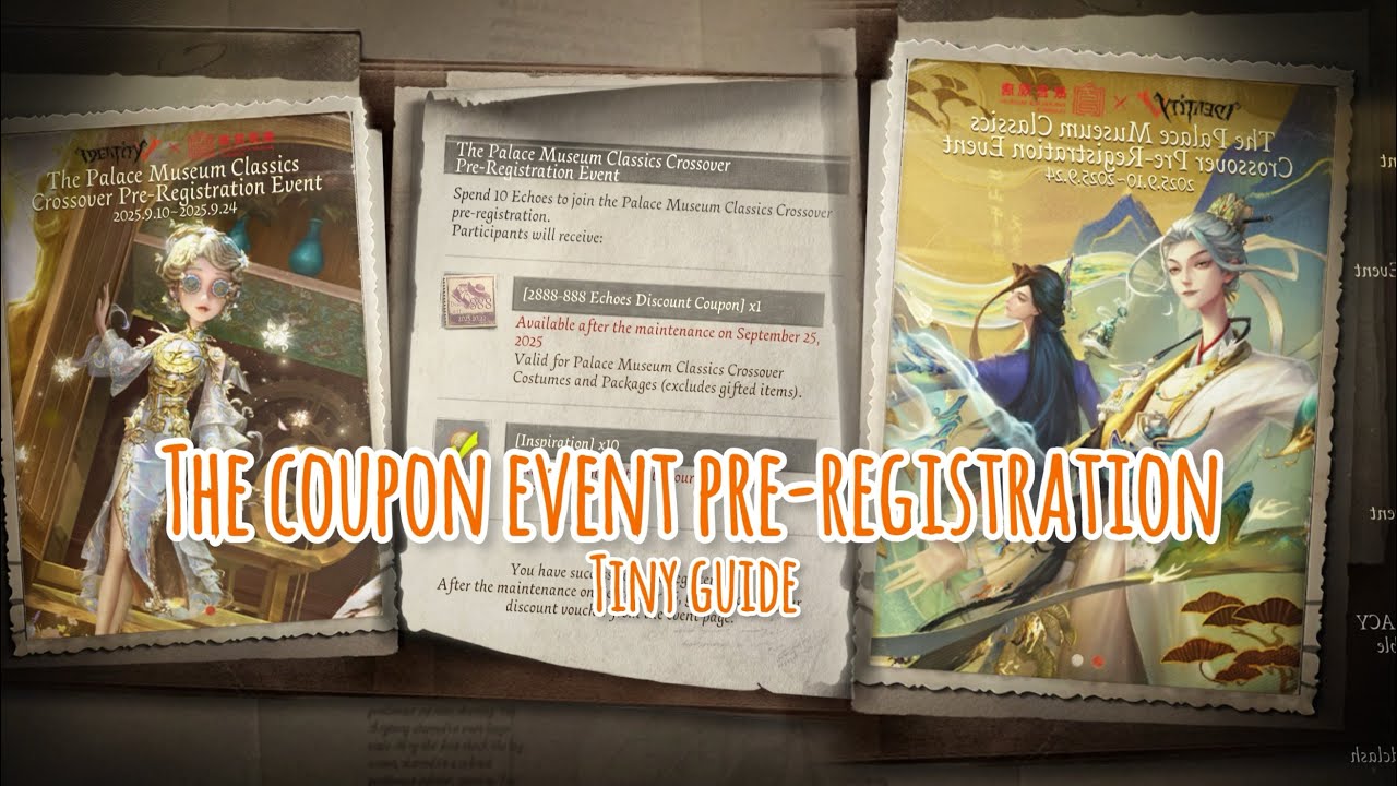 Identity V | a Tiny Guide of The Palace Museum classic crossover pre ...