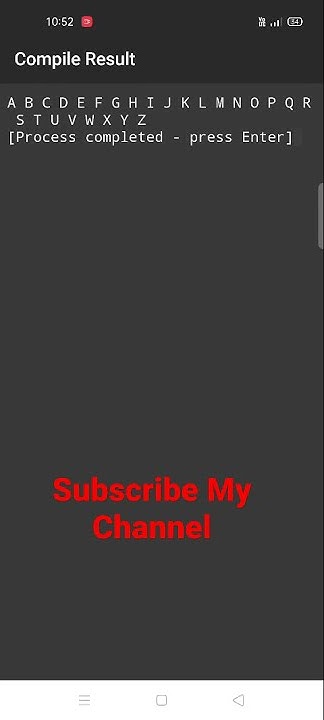 Program to Print English Alphabets - YouTube