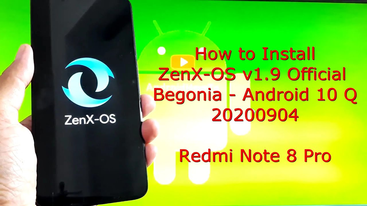 ZenX-OS v1.9 Official for Redmi Note 8 Pro Begonia Android 10 Q - YouTube