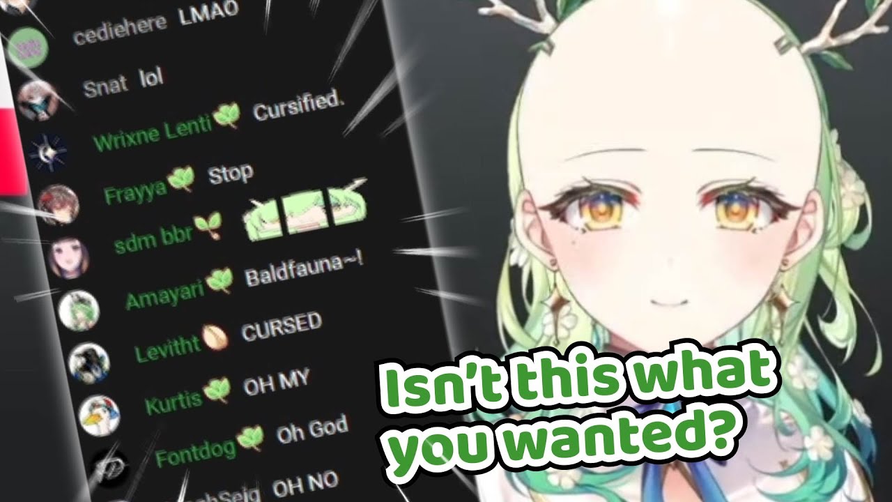 The Chat Went Crazy Because Fauna is Bald【Hololive EN | Ceres Fauna ...