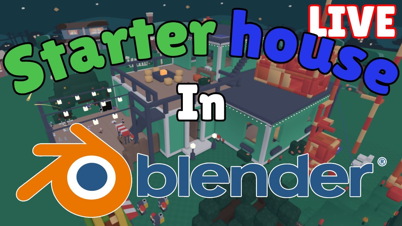 Building Yeeps Starter house in Blender [🔴Live] - YouTube