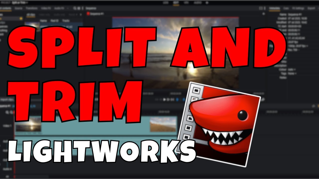 How to Cut or Trim Videos in Lightworks | Step by Step Tutorial - YouTube